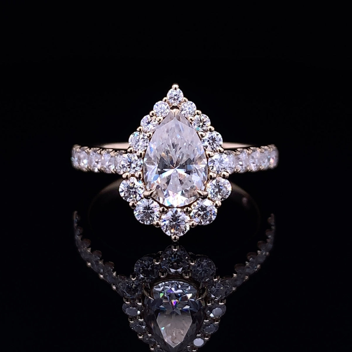 Pink & White Pear Wedding Set 2030 – Storm Baker Jewellers