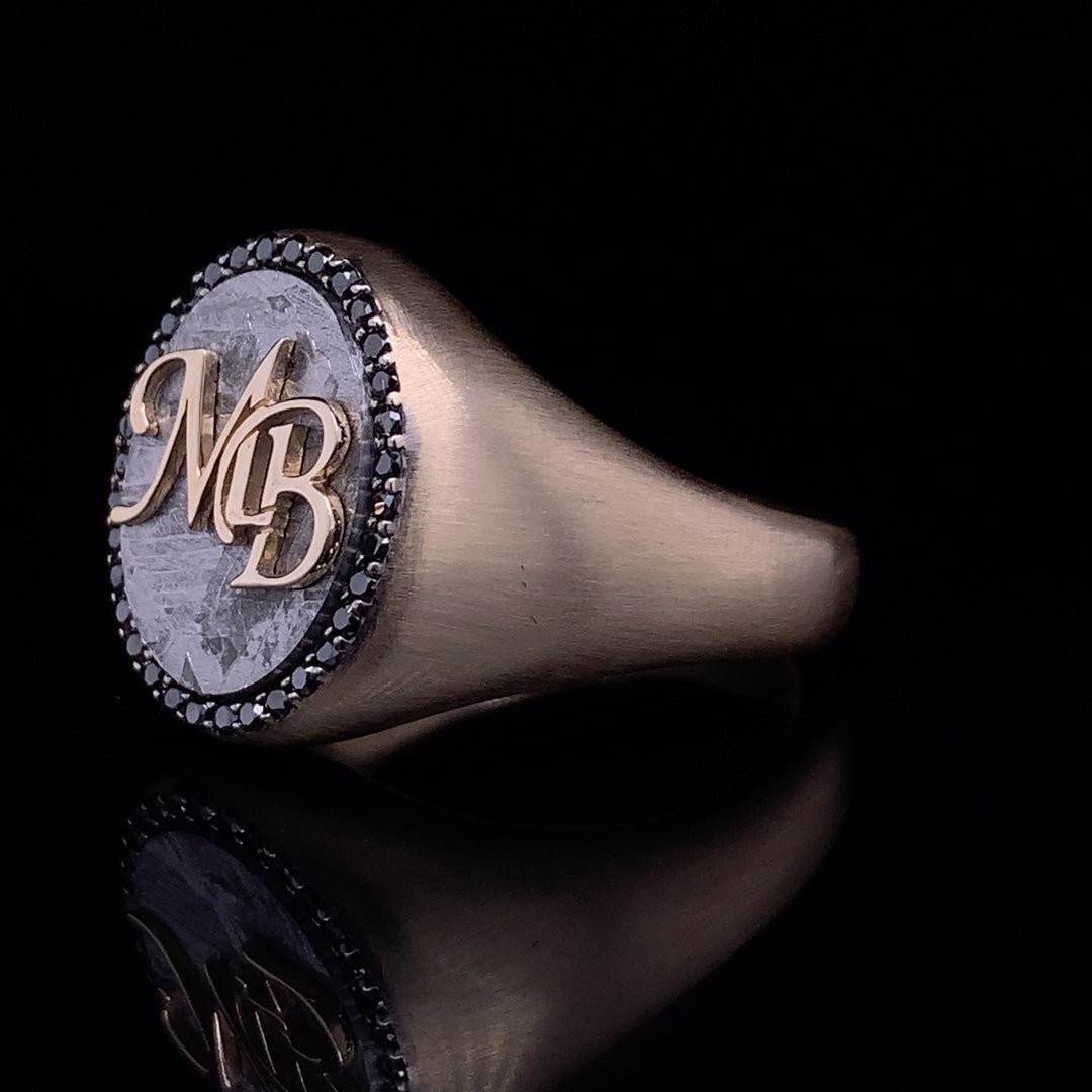 Gibeon Meteorite Signet Ring – Storm Baker Jewellers
