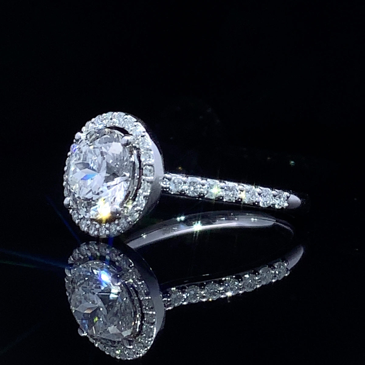 Portuguese Cut Diamond Halo – Storm Baker Jewellers