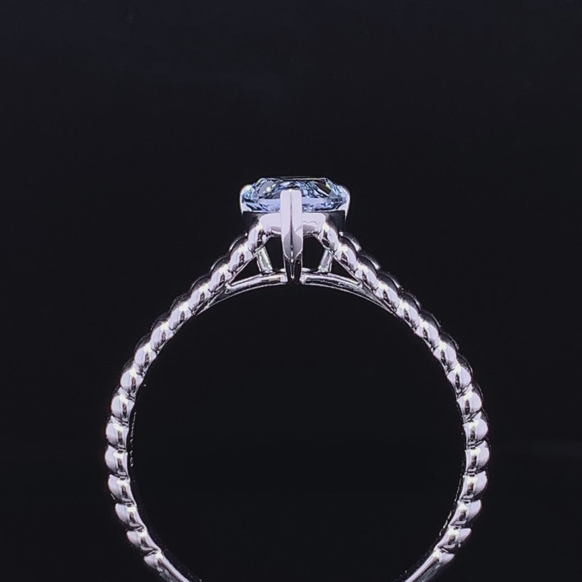 Blue Diamond Pear Ring – Storm Baker Jewellers