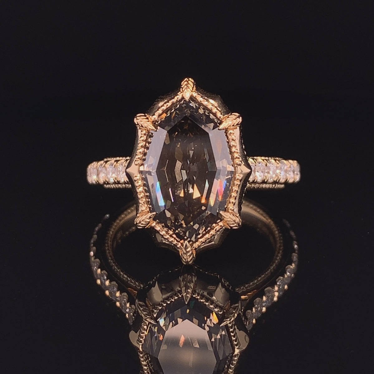 Smokey Black Diamond 5.76ct Custom Ring – Storm Baker Jewellers