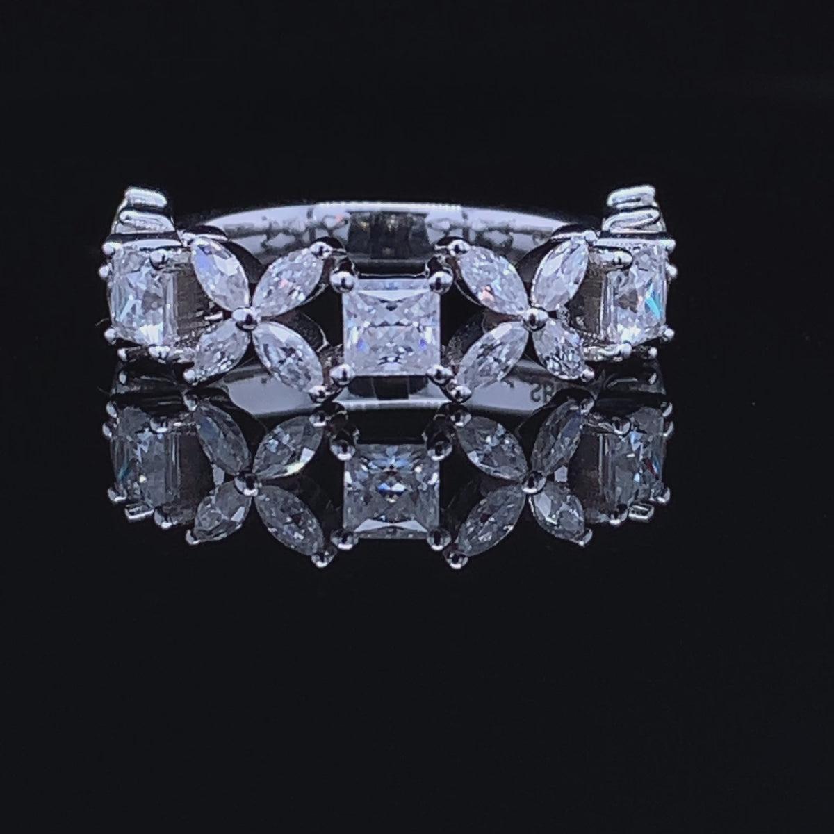 Multi stone wedding Band – Storm Baker Jewellers